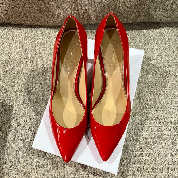 Jessica Simpson | Shoes | Jessica Simpson Red Pumps | Poshmark